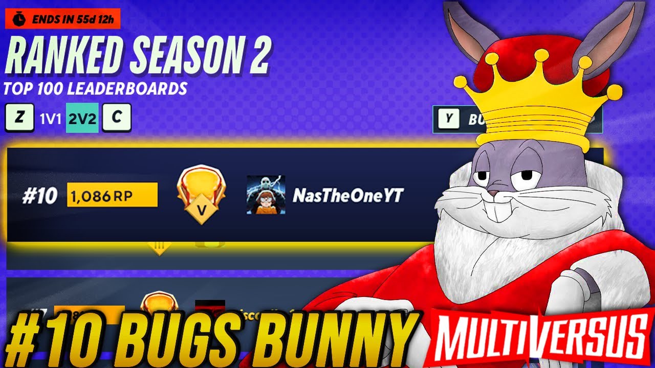 Ranked Is HERE And I'm The #10 Bugs Bunny In Multiversus 2v2s - YouTube