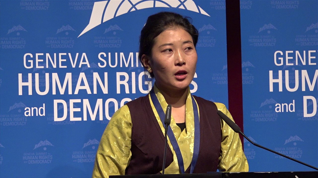 Nyima Lhamo at Geneva Summit 2017 - YouTube