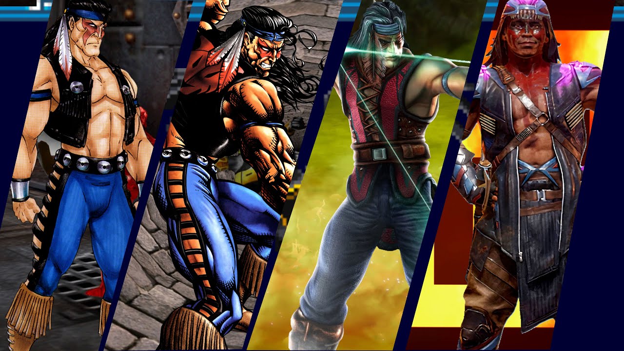 Mortal Kombat Nightwolf Evolution in All Games #mk1reptile #mk1 #mkx # ...