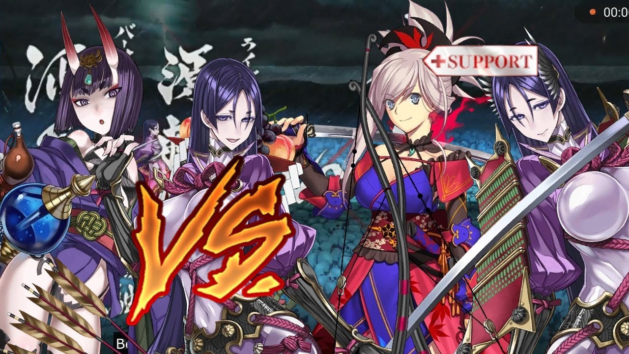 【FGO】Support Musashi & Raikou Vs. Swordmaster Raikou & Shuten【Shimousa ...