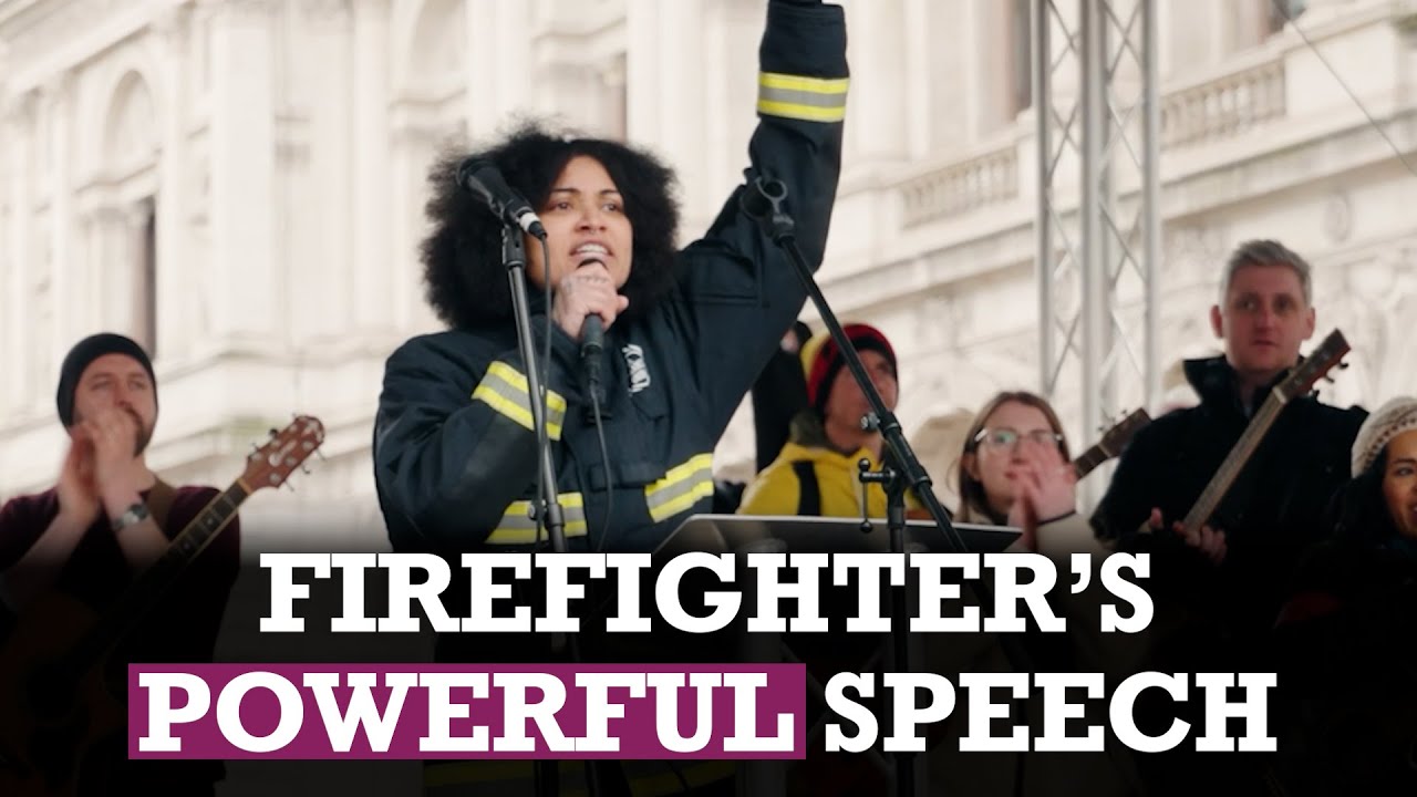 Firefighter's Powerful Speech - YouTube