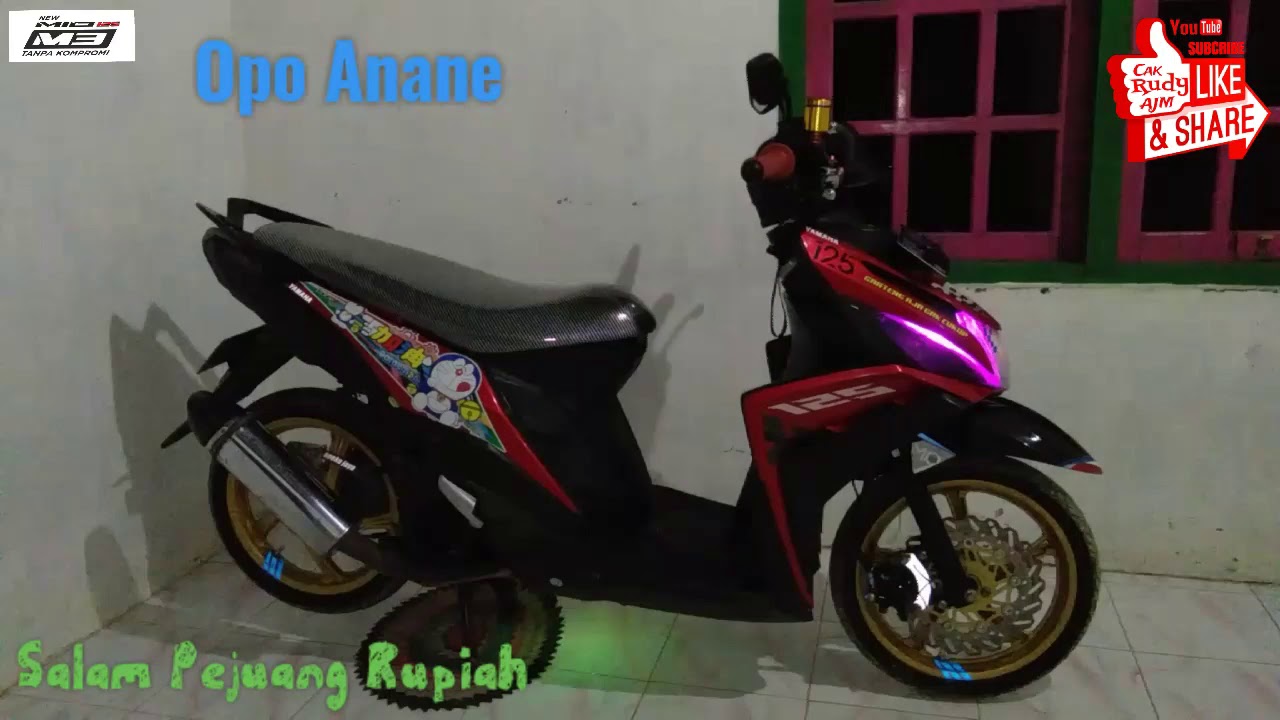 Yamaha Mio M3 125 modifikasi Standart - YouTube