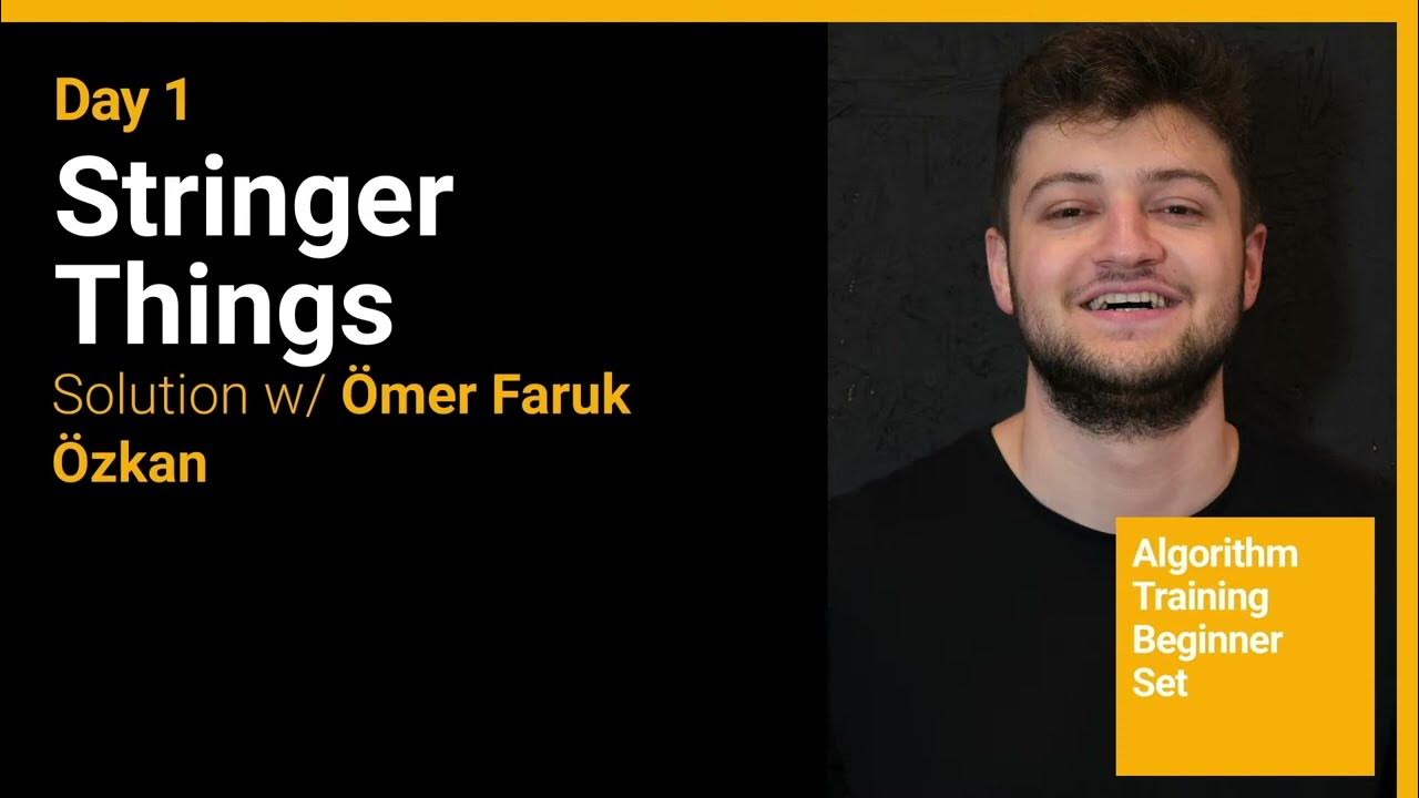 Day 1: "Stringer Things" Solution - Algorithm Training Beginner Set - YouTube