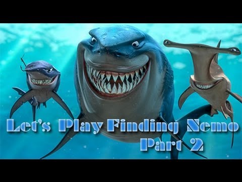 Let's Play Finding Nemo part 2 Bruce - YouTube
