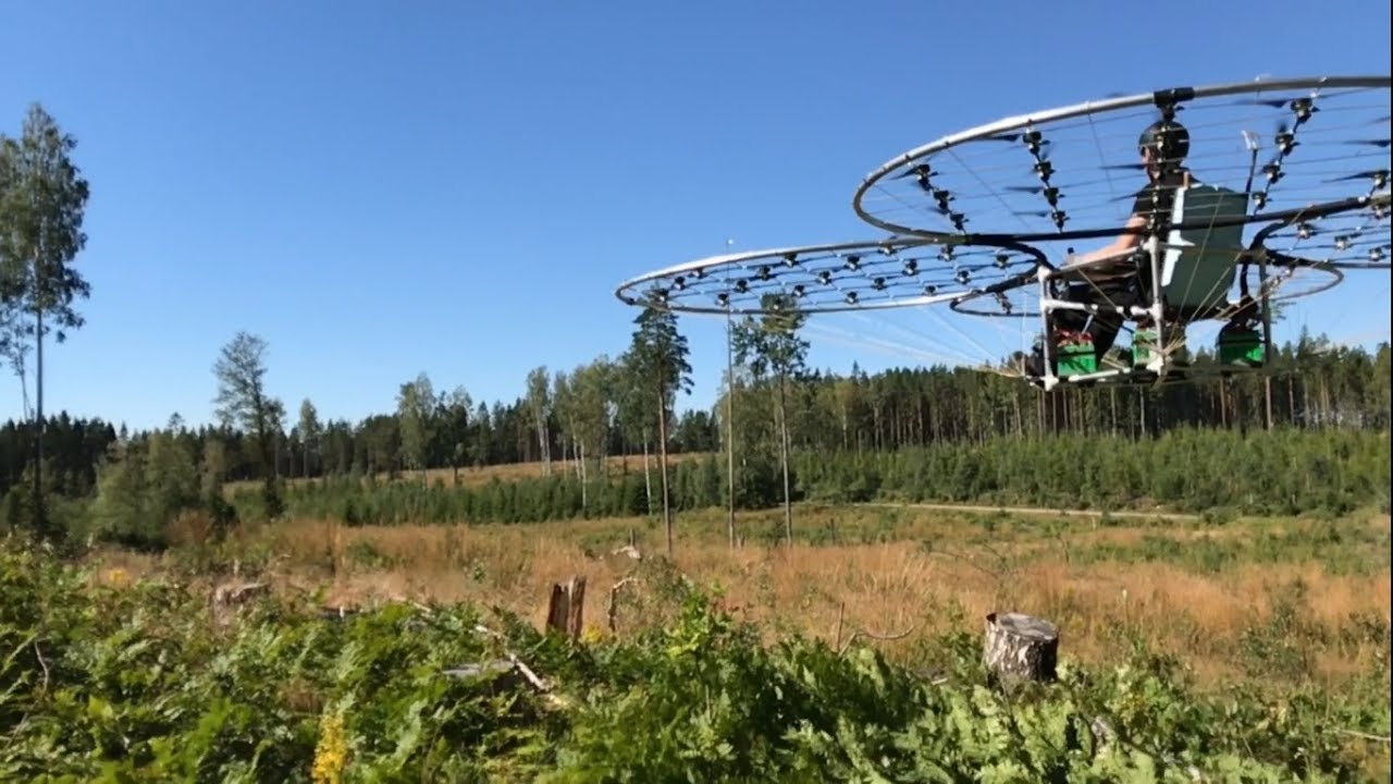 chAIR -Manned quadcopter Open space flight Episode 27 - YouTube