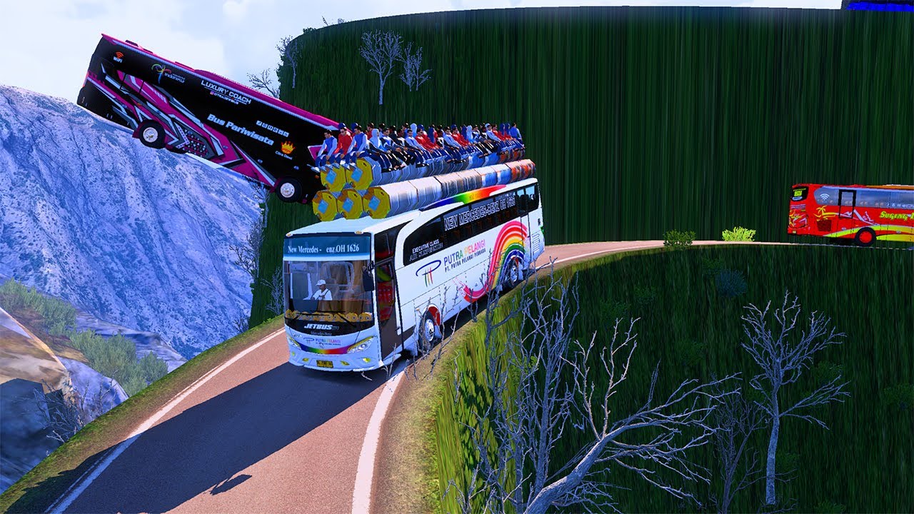 Crazy Bus Driver Driving Through The Most Dangerous Road eps62 #ets2 # ...