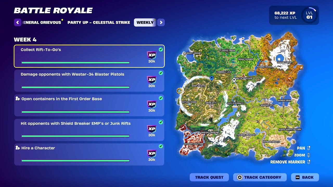 Week 4 All Quests Fortnite - YouTube