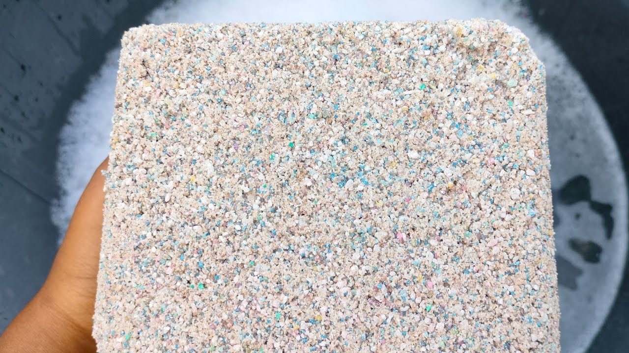 ASMR | New Shapes Multi Colour Sand Stoney Texture Dry 💦 Crumbles Full ...
