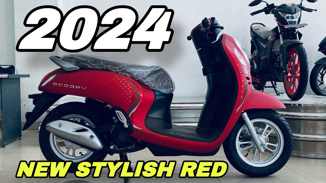 SCOOPY 2024 ‼️ NEW STYLISH MATTE RED LEBIH SIMPLE DAN MANIS 🔥🔥 - YouTube
