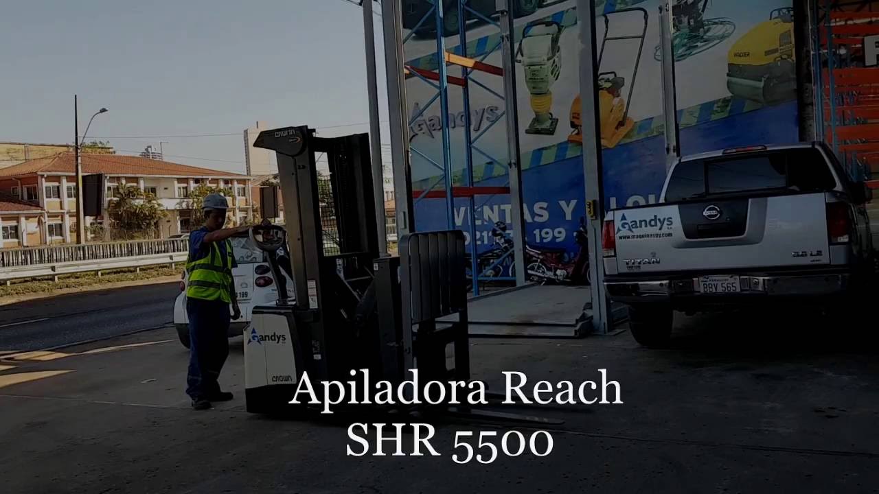 Apiladora Reach SHR 5500 de Crown - YouTube