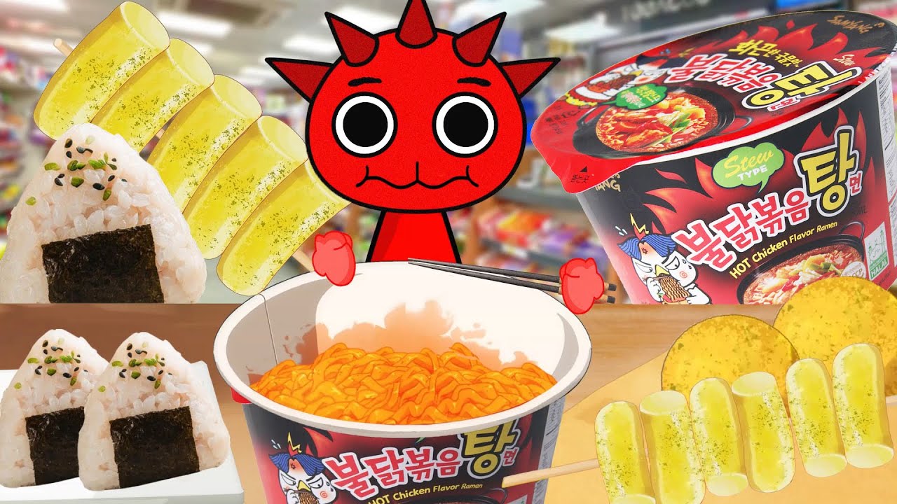 Mukbang Korean Food - INCREDIBOX SPRUNKI RADDY ANIMATION - YouTube