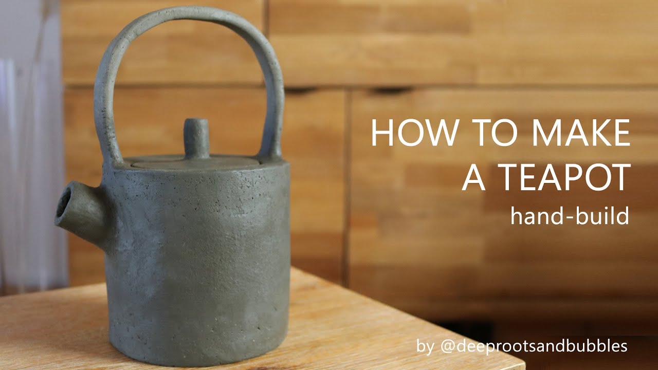 How to make a teapot (hand-built ceramics) | The entire pottery process ...