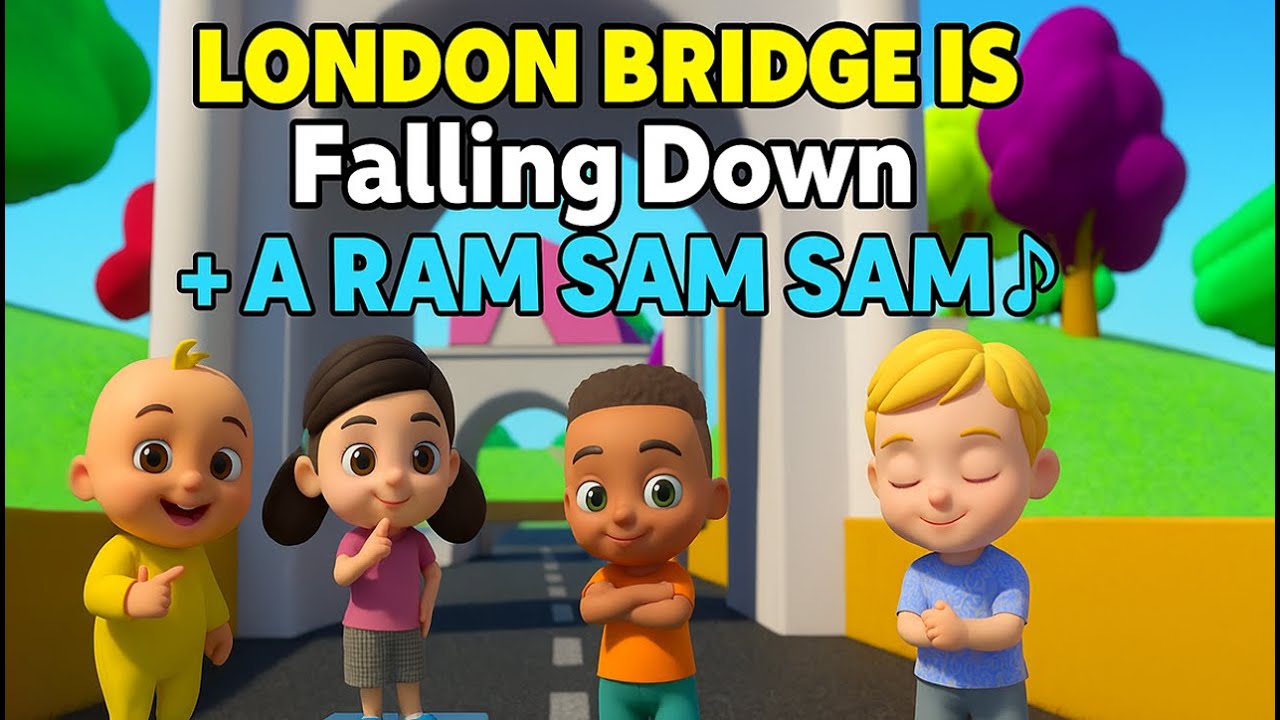 London Bridge Is Falling Down + A Ram Sam Sam 🎵 | Fun Nursery Rhymes & Learning Songs for Kids ...