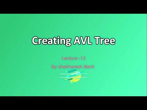 Creating AVL Tree - YouTube