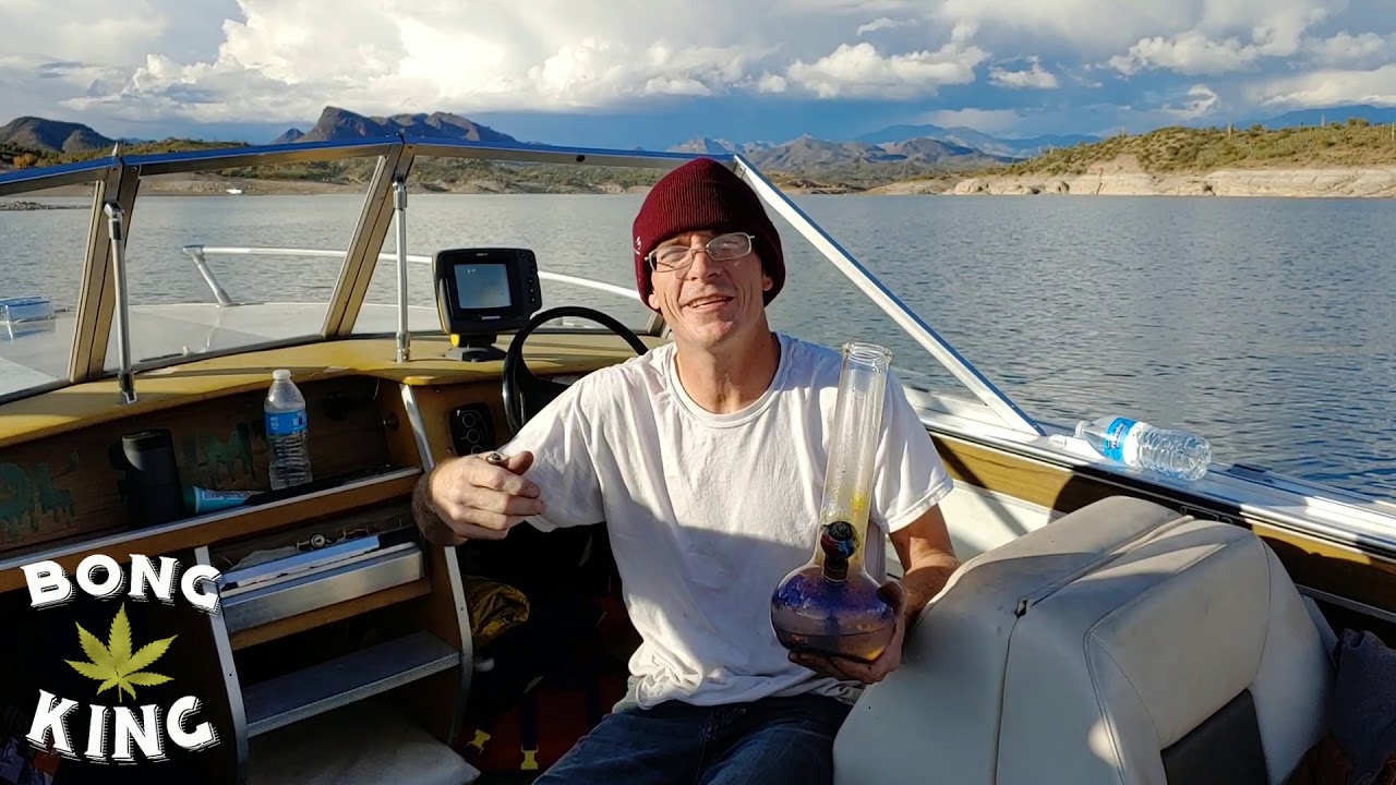 Bong rip on the boat - YouTube