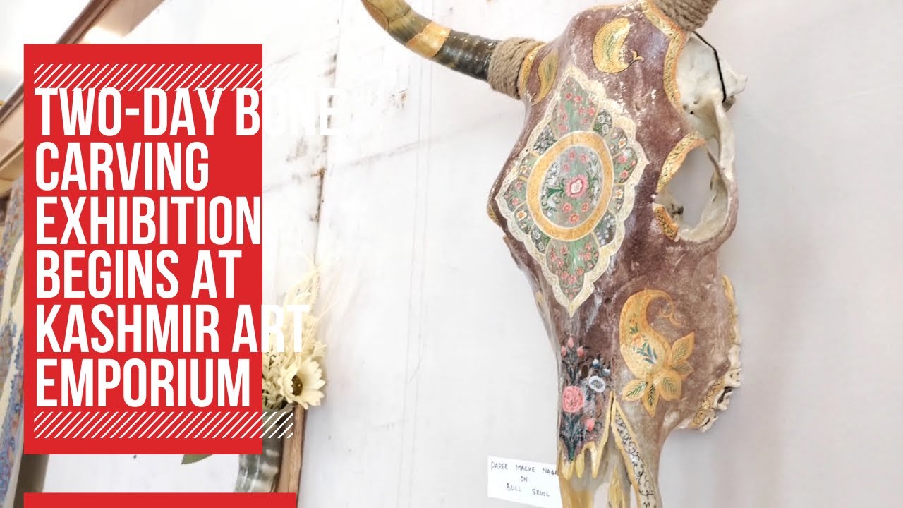 Two-day bone carving exhibition begins at Kashmir Art Emporium - YouTube