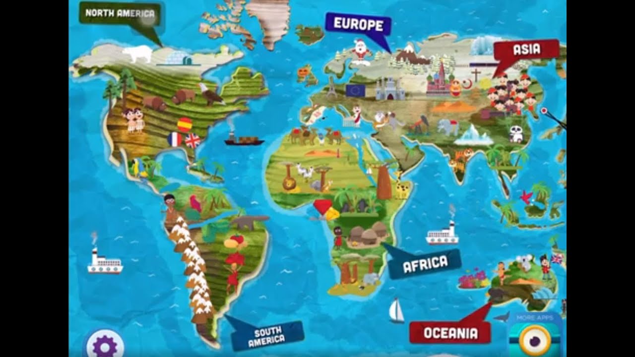 Learny Land - The North America continent - from My First World Atlas ...