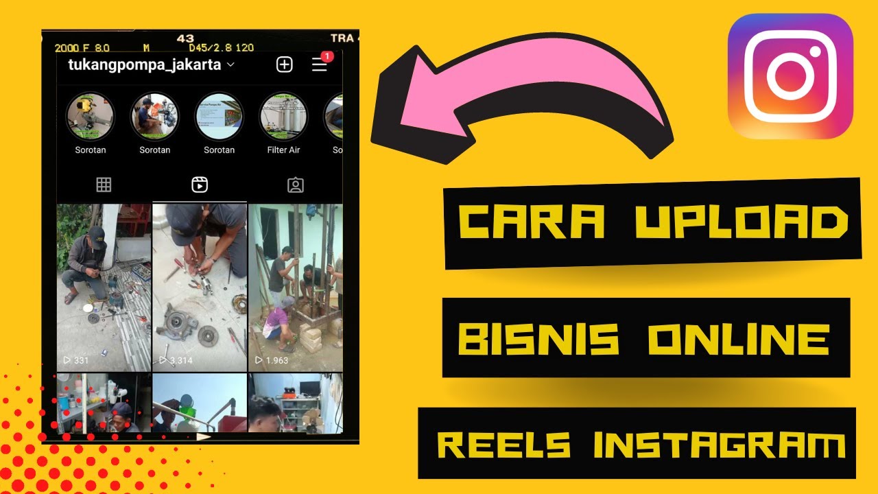 CARA UPLOAD POSTINGAN REEL INSTAGRAM JASA LAYANAN ONLINE - YouTube