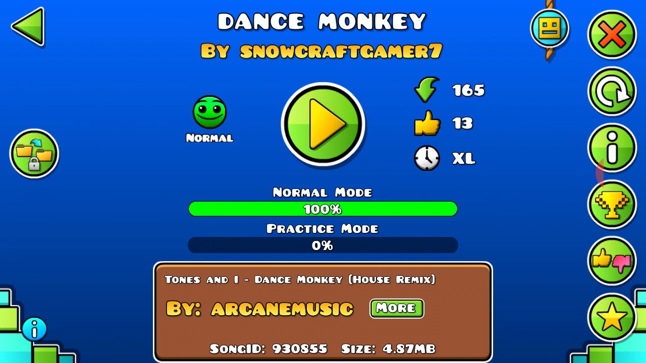 DANCE MONKEY EN GEOMETRY DASH!!! - YouTube
