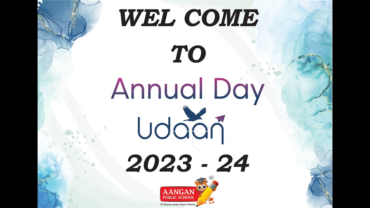 AANGAN PUBLIC SCHOOL || 23/1/24 - MORNING || ANNUAL FUNCTION || UDAAN ...
