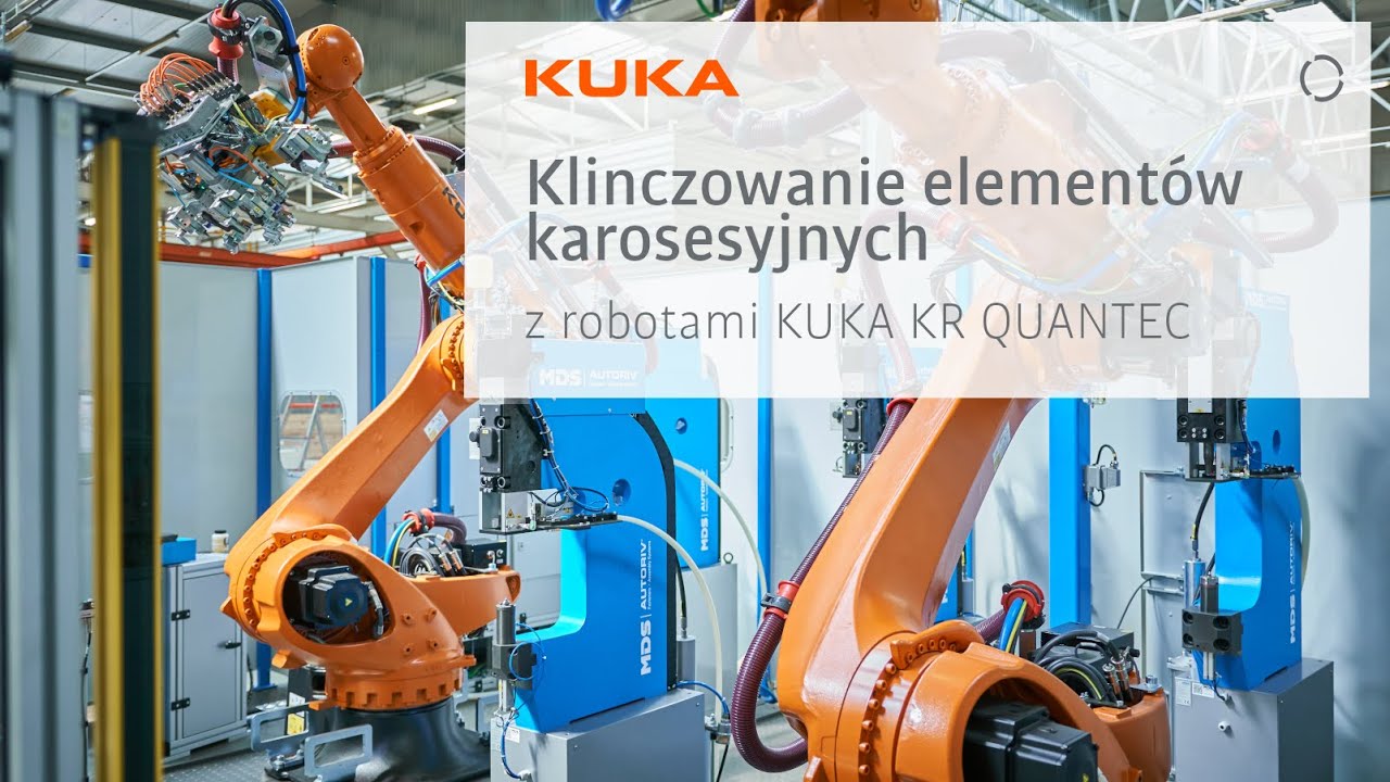 Clinching of car body parts with KUKA KR QUANTEC robots - YouTube