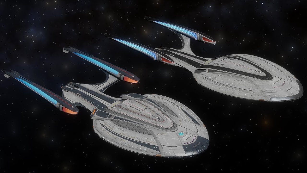 Enterprise F v Enterprise F refit - YouTube