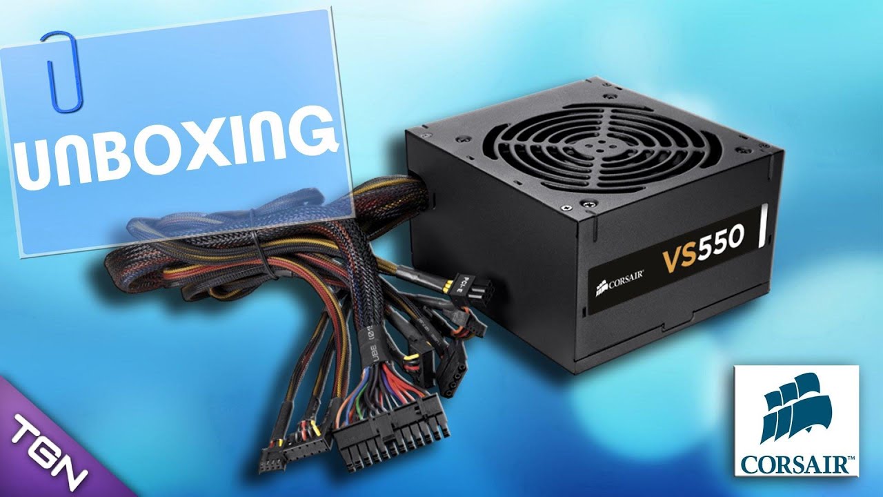 Unboxing PSU Corsair VS 550 W - YouTube