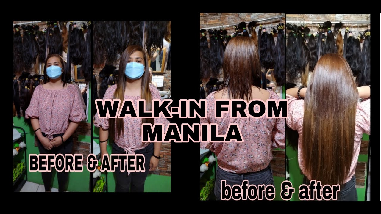 WALK-IN CLIENT FROM MANILA 09/18/22 Permanent hair extensions from ...