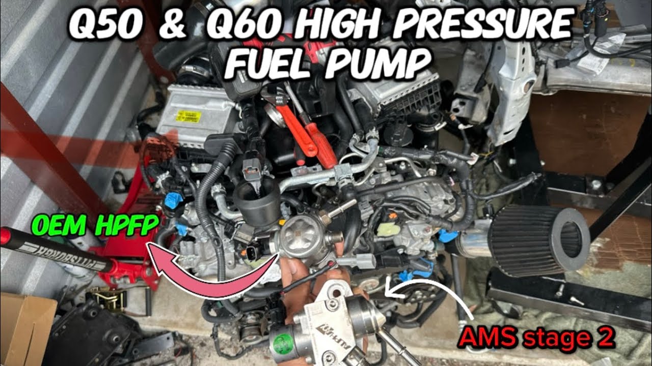 Q50/Q60 High pressure Fuel pump installed / step by step process - YouTube