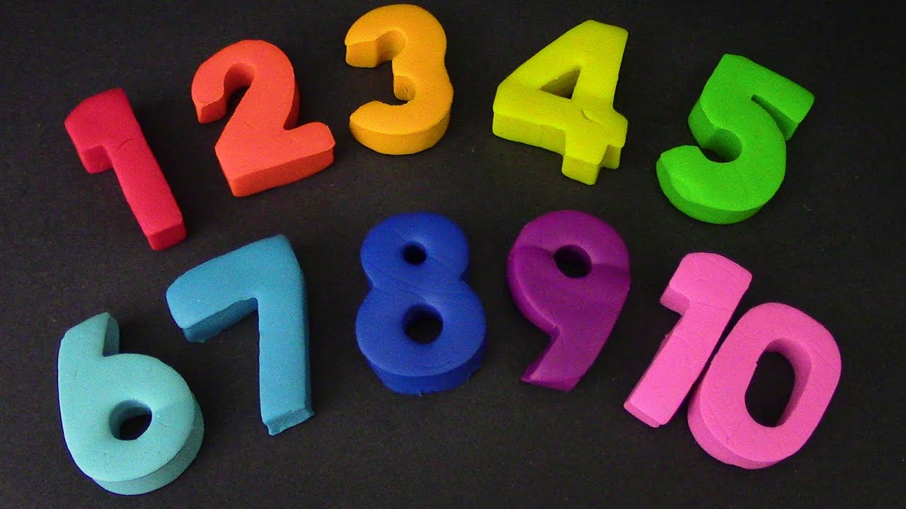 Count To Ten With Play-Doh Number Surprise Eggs BestToySurprises - YouTube
