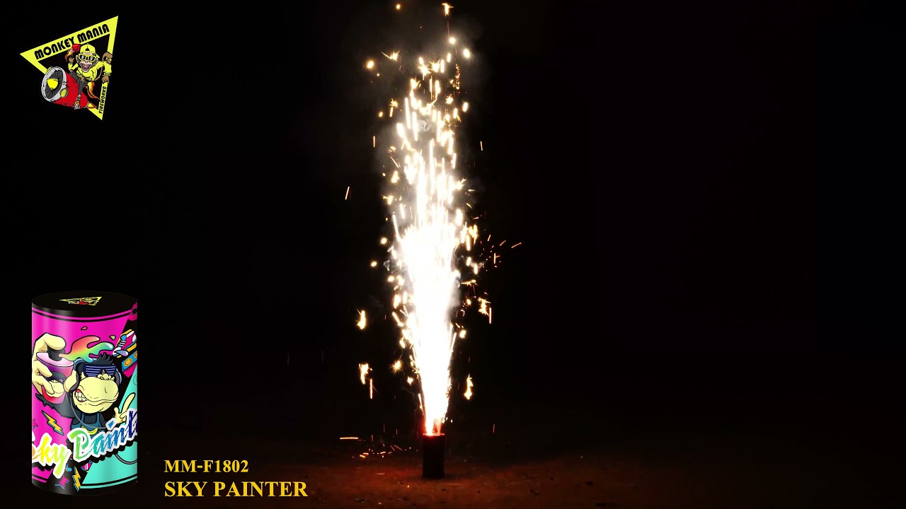 SKY PAINTER MM-F1802 BY MONKEY MANIA FIREWORKS - YouTube