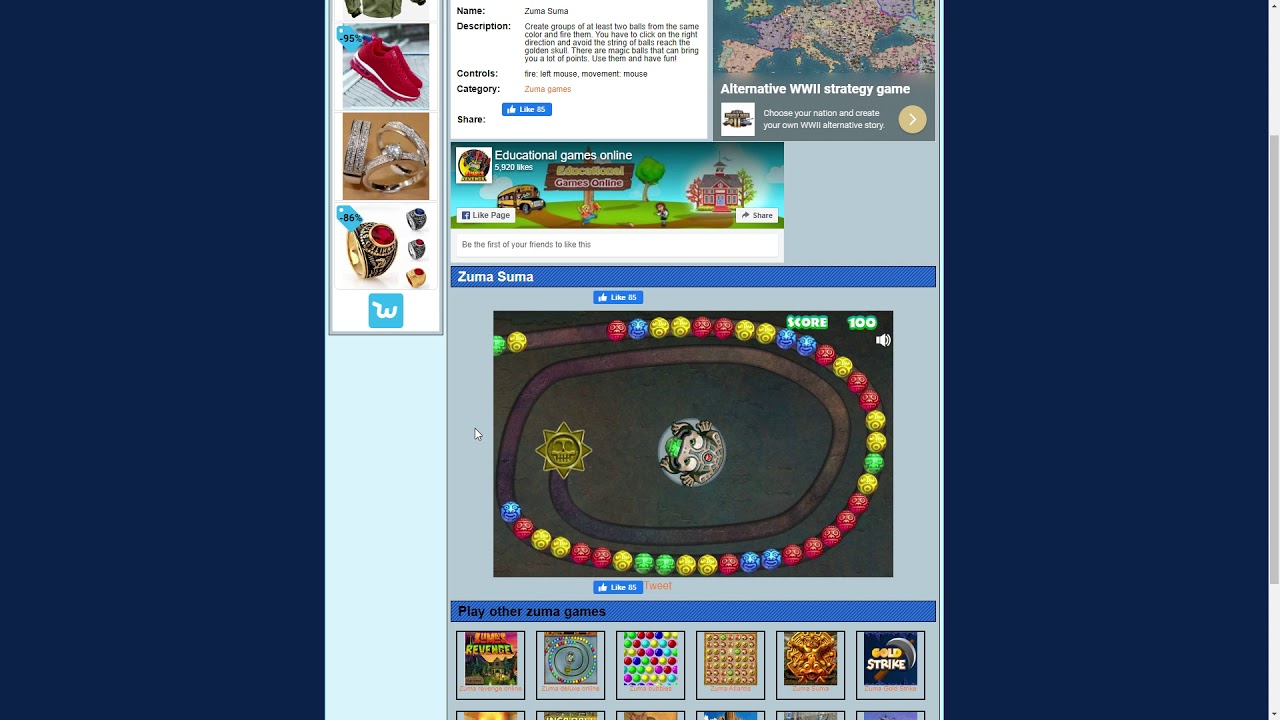 Zuma Suma! Zuma deluxe online! 16X Combo - YouTube