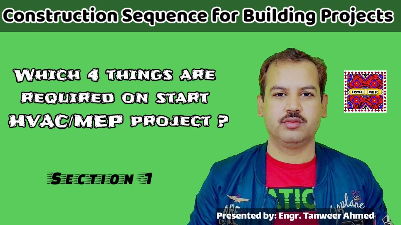 Construction Sequence for Building Projects Section-1 in Urdu - YouTube