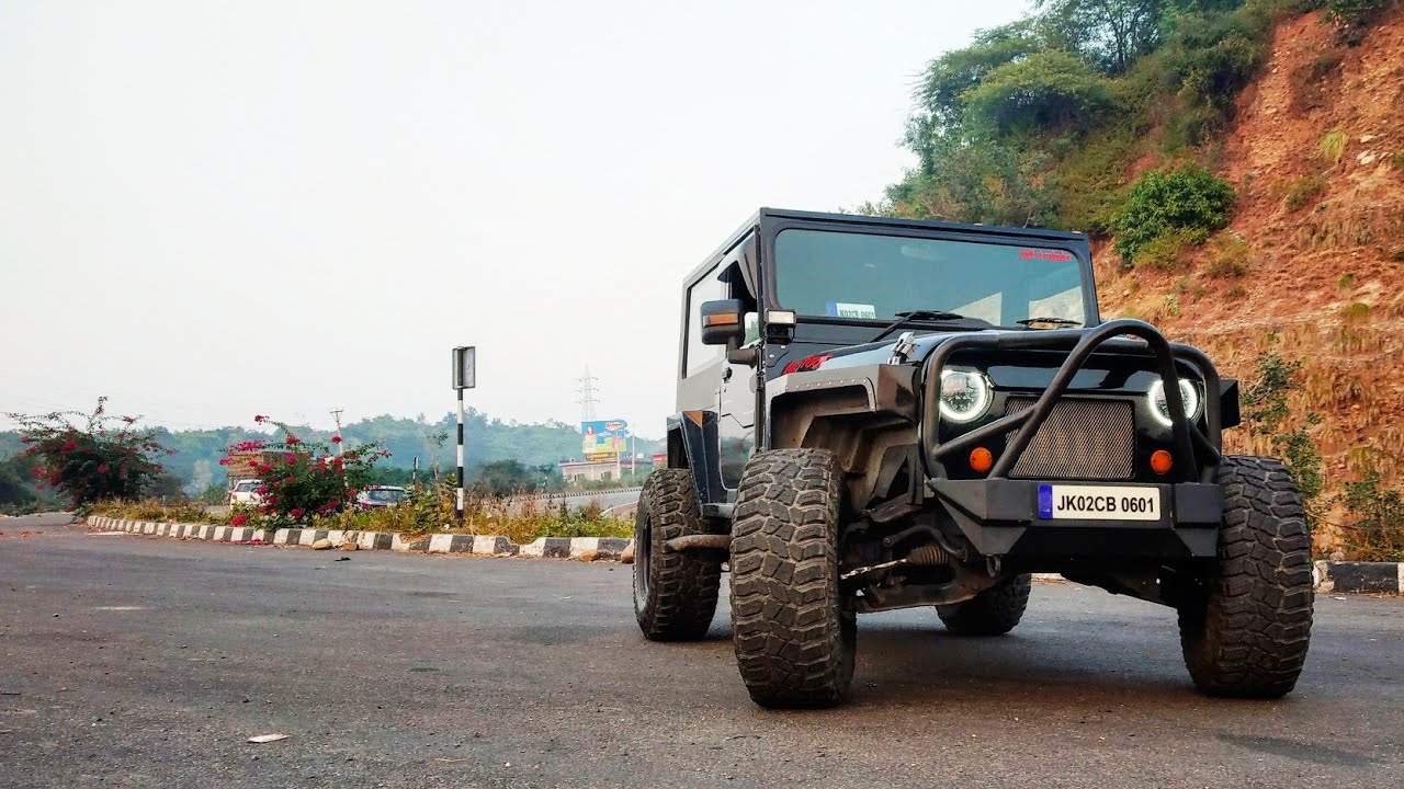 Mahindra thar fully modified | Big tyres, custom bumper, Hardtop | byc ...