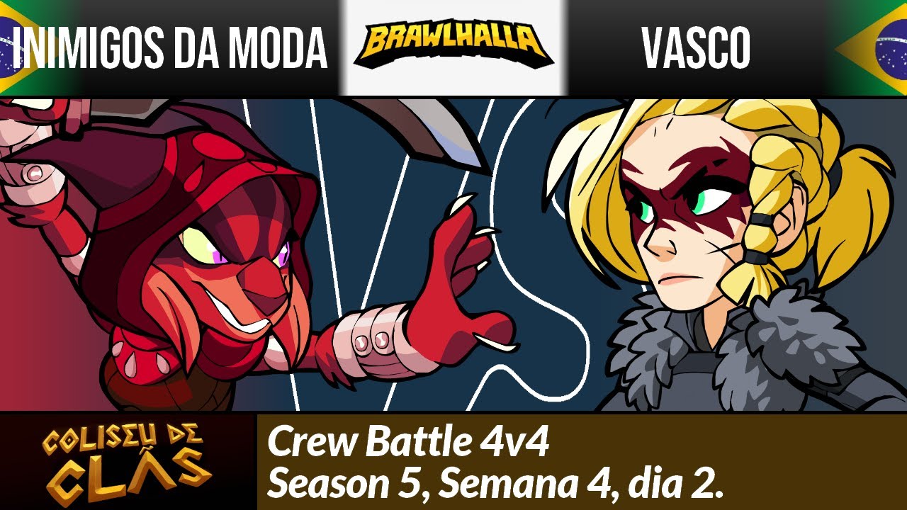 Coliseu de Clãs Season 5 | S4D2 | Vasco Vs Inimigos da Moda - YouTube