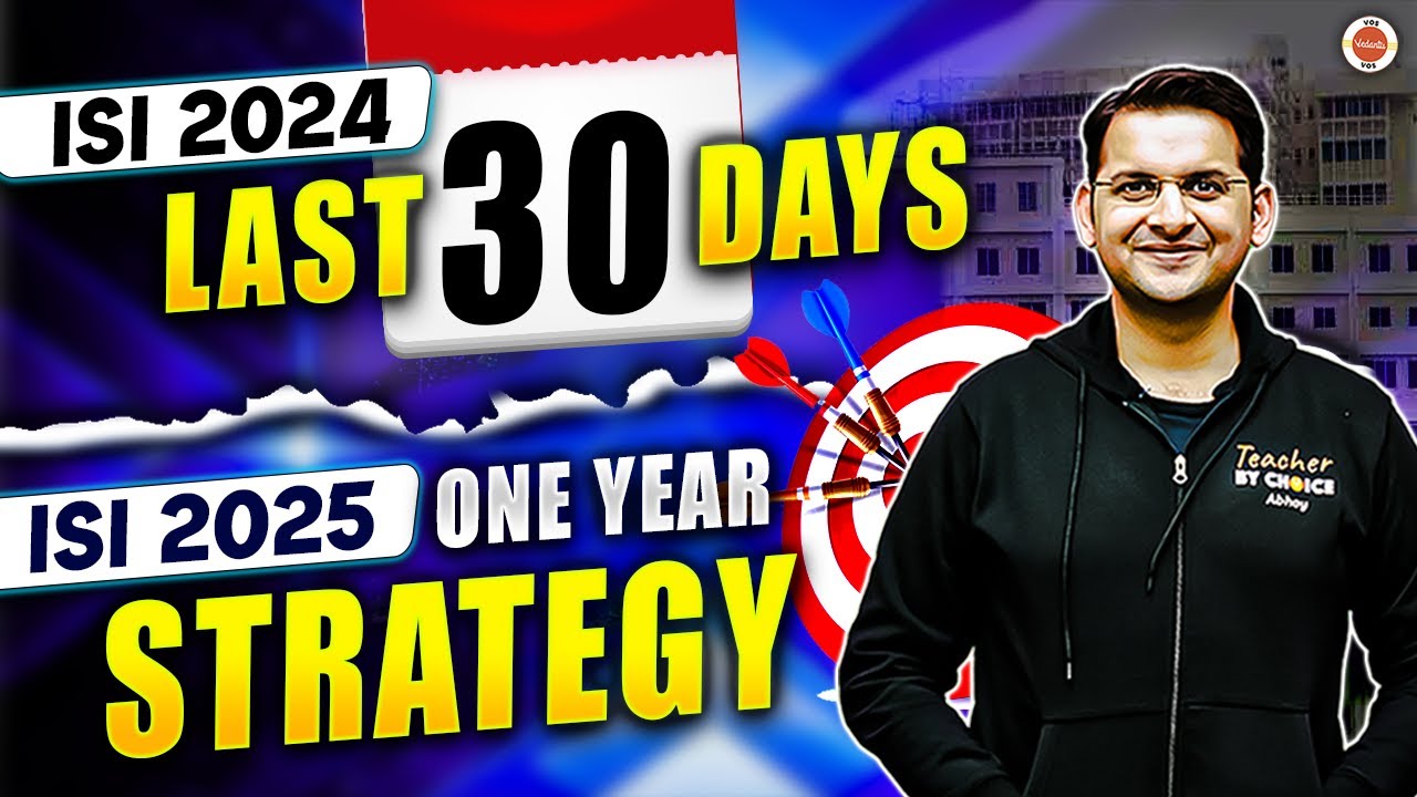 ISI 2024 - LAST 30 DAYS | ISI 2025 - ONE YEAR STRATEGY | Indian ...