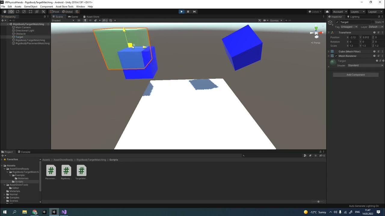 Unity Rigidbody Target Matching - YouTube
