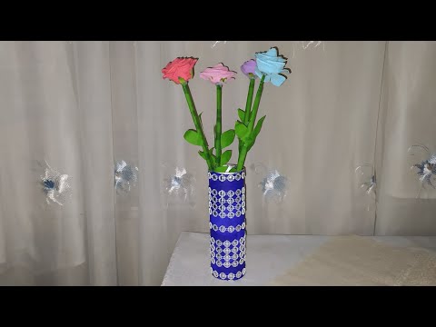 Güldan Necə Düzəldilir Özün Et - How to make Flower Vase DIY