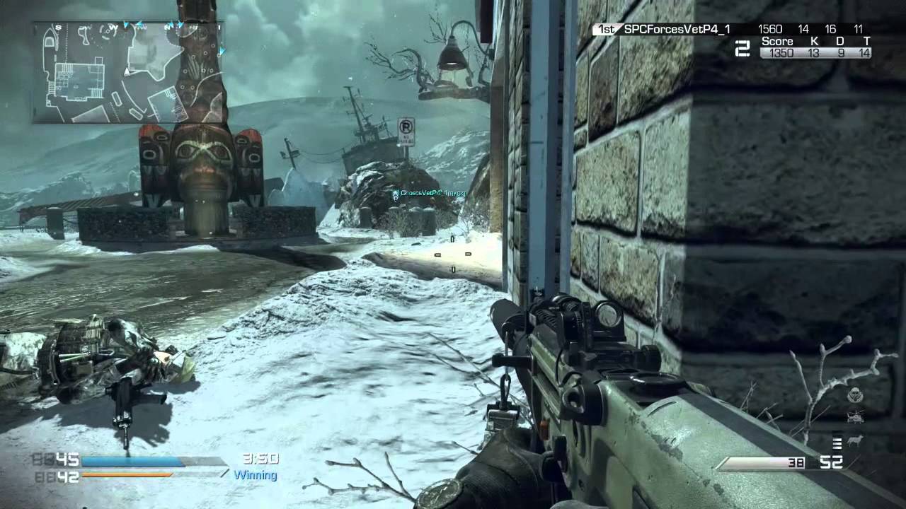 Call Of Duty Ghosts PS4 Whiteout Map Gameplay - YouTube