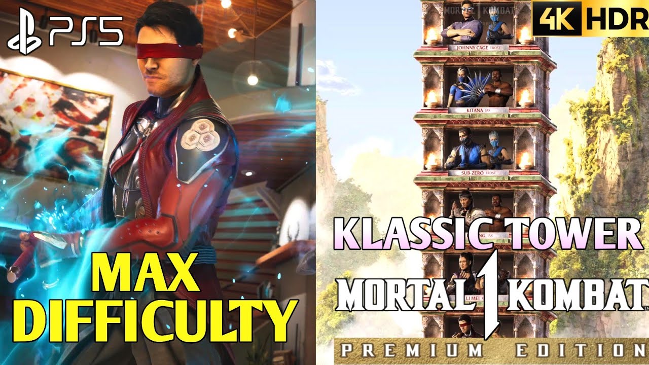 MORTAL KOMBAT 1 Kenshi Very Hard Klassic Towers Gameplay MK1 | MK1 ...