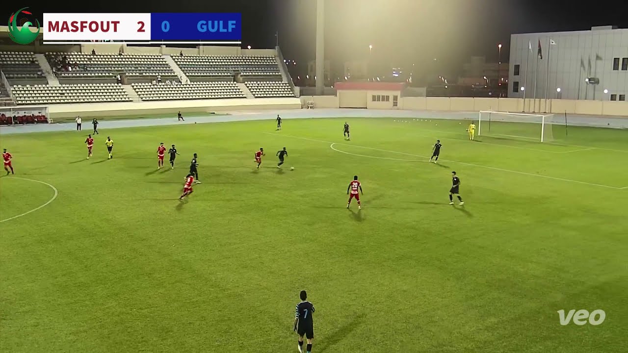 Gulf FC 1 -4 Masfout FC on 16.4.2022 UAE Div.1 Football Match ...