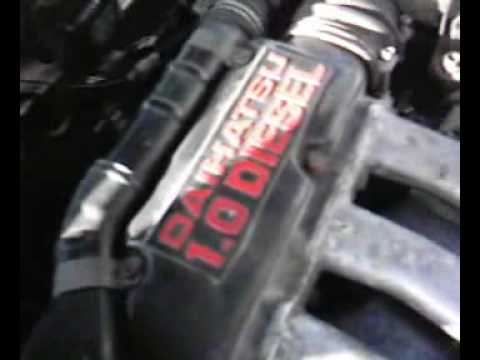 Daihatsu Charade Diesel Engine Running - YouTube