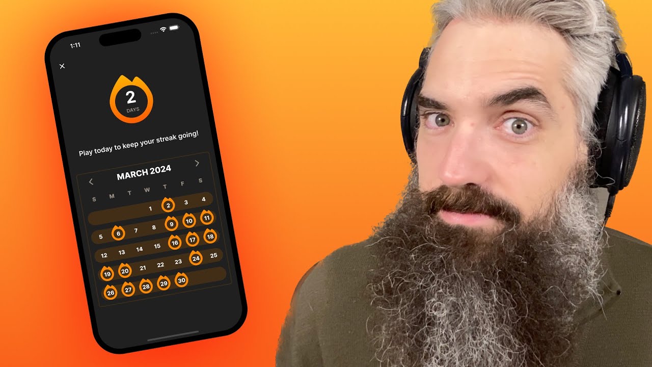 I designed a mobile streaks feature for a friend - YouTube