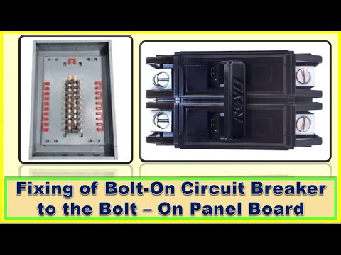 Fixing of Bolt-On Circuit Breaker to the Bolt – On Panel Board - YouTube