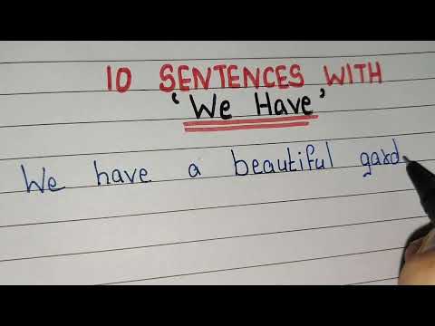 10 Sentences with \