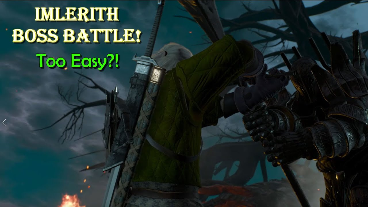 The Witcher 3: Wild Hunt | Imlerith Boss Battle with Cut scenes! - YouTube