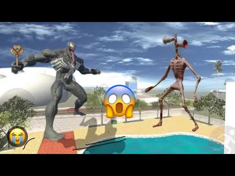 Giant Siren Head Fight And Giant Venom Fight Franklin Become Venom And ...