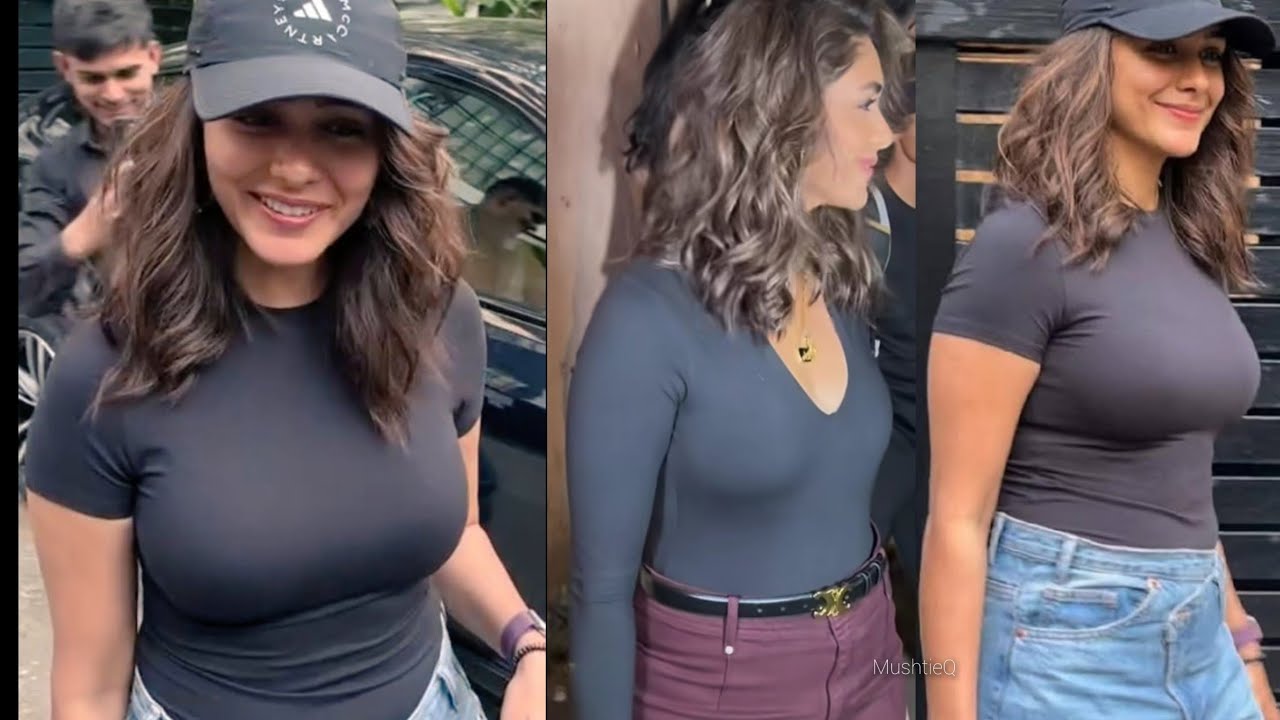 Mrunal thakur denim jeans and black top look like Georges diva 🔥 ️ ...