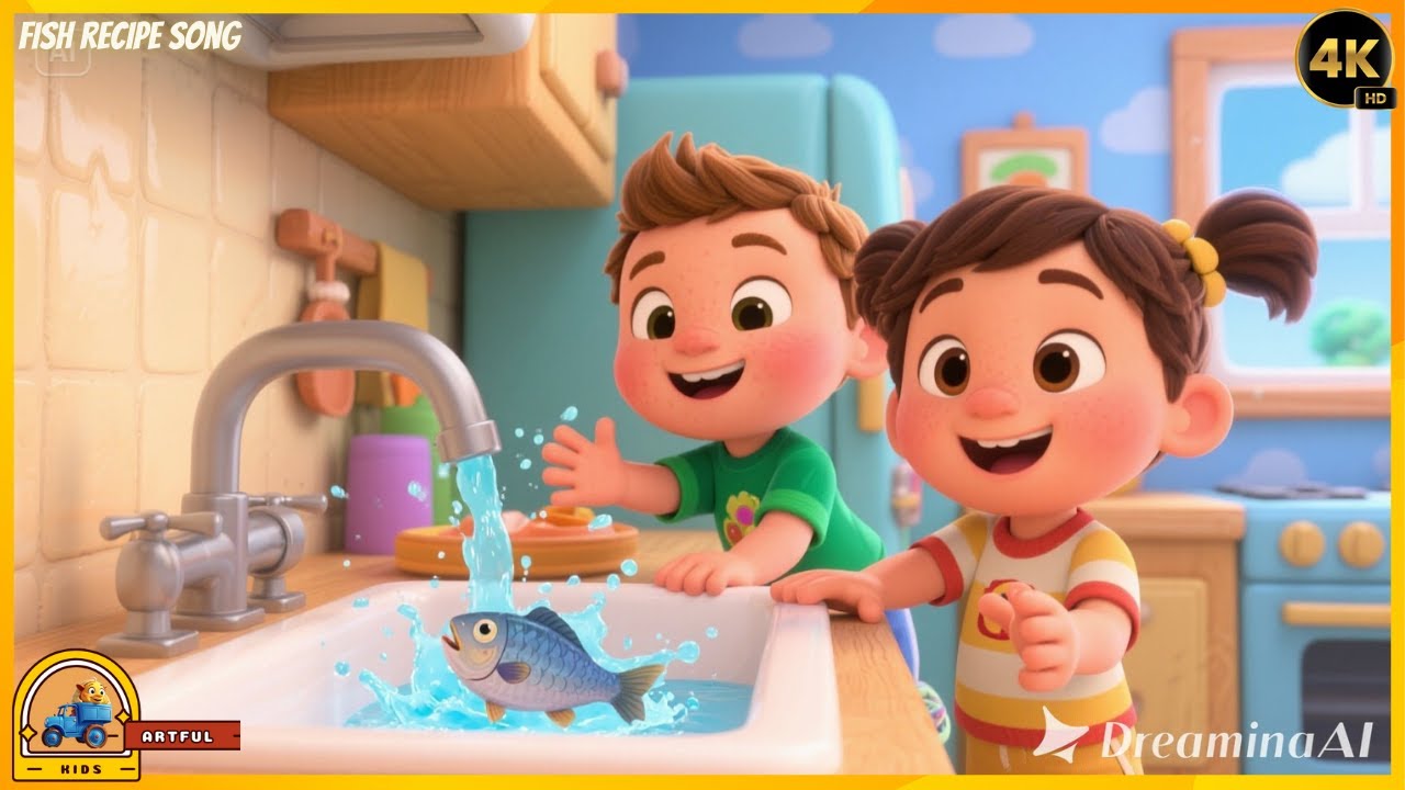 Kids Enjoy Fish Recipe Song For Kids | Artful Animations - YouTube
