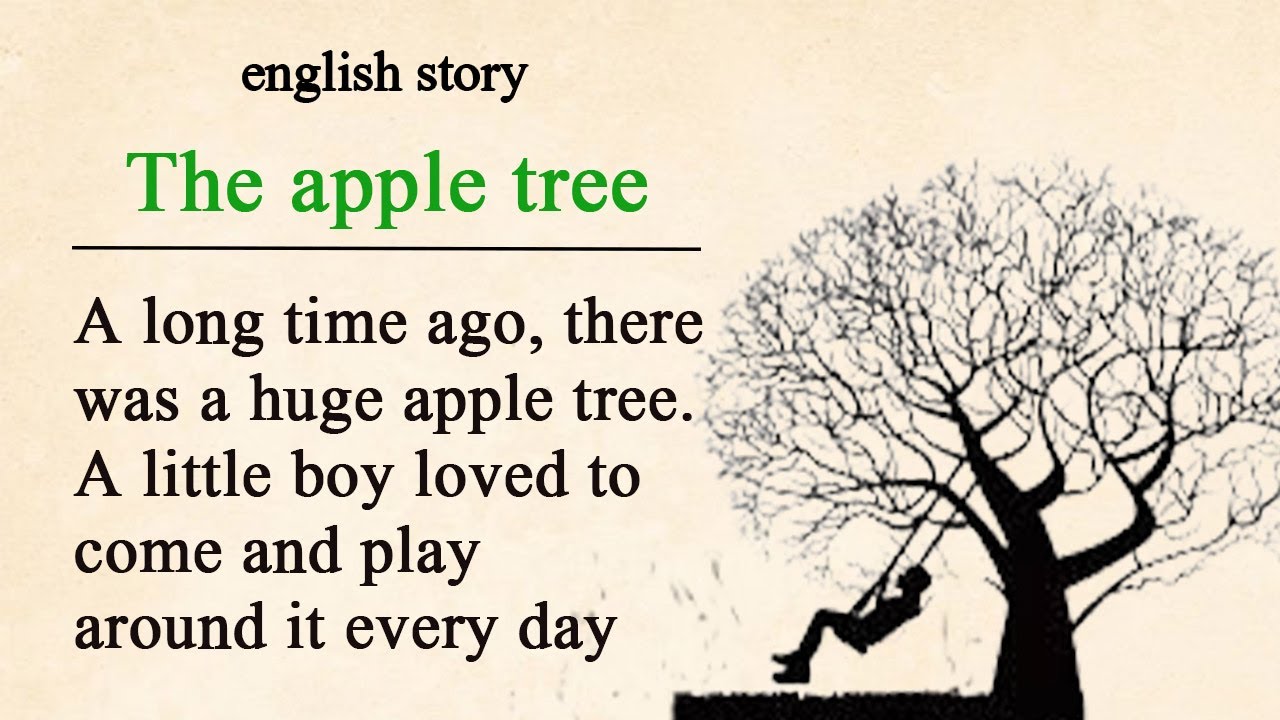 Learn English through Story : The Apple Tree Story - level 1 | English ...
